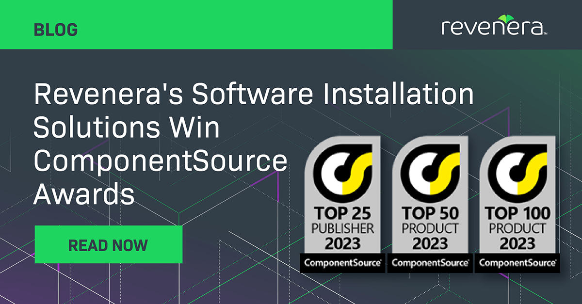 Revenera Install Solutions win ComponentSource® Awards 2024